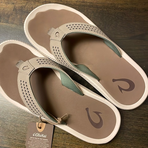 OluKai | Shoes | Olukai Ulele Flip Flops Color Is Clay Mustang | Poshmark